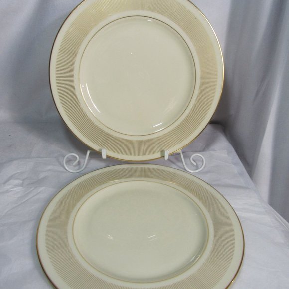Lenox | Dining | Lenox Dinner Plates 2 Flourish Ivory With Gold | Poshmark